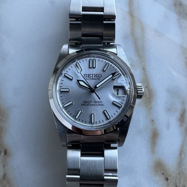 Mens 36mm Seiko Mod Explorer Watch NH35 Automatic Movement Vintage Milsub Dress | WatchCharts ...