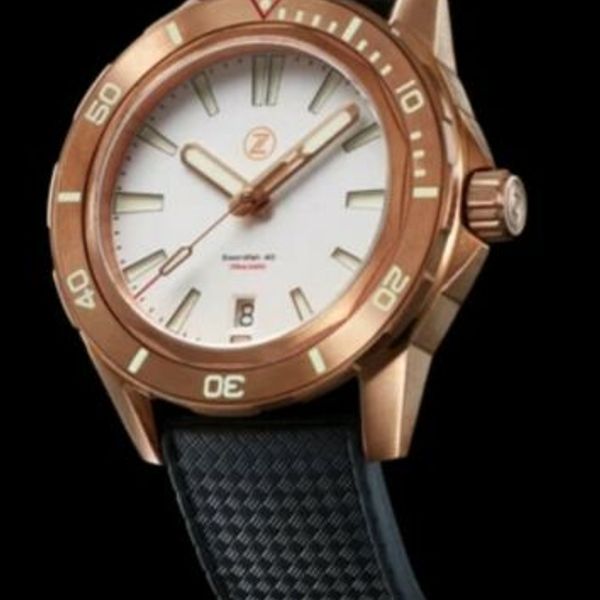 Zelos Swordfish 40mm BRONZE FROST Automatic Watch BRAND NEW / Full Set ...