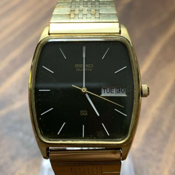 Men's Vintage Seiko SQ Watch Stainless Steel Day Date 2633-5029 | WatchCharts Marketplace