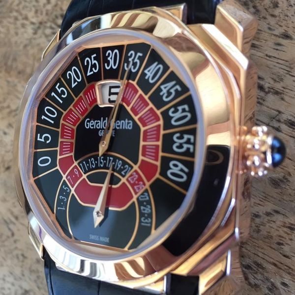 Gerald Genta Bi-Retro Octa 18K Rose Gold | WatchCharts Marketplace