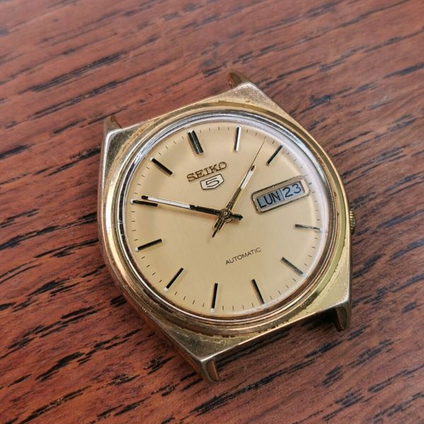 Vintage Seiko 5, 7009-3140 Mens Gold Plated Day/Date Watch for Restoration #N254 | WatchCharts ...