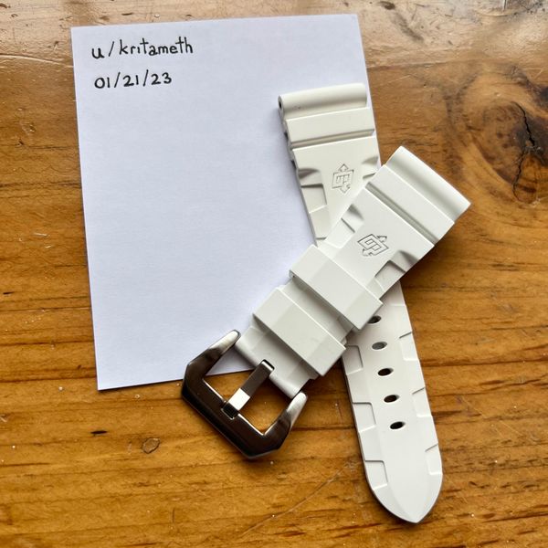 [WTS] New Panerai White Rubber Strap - 26mm | WatchCharts