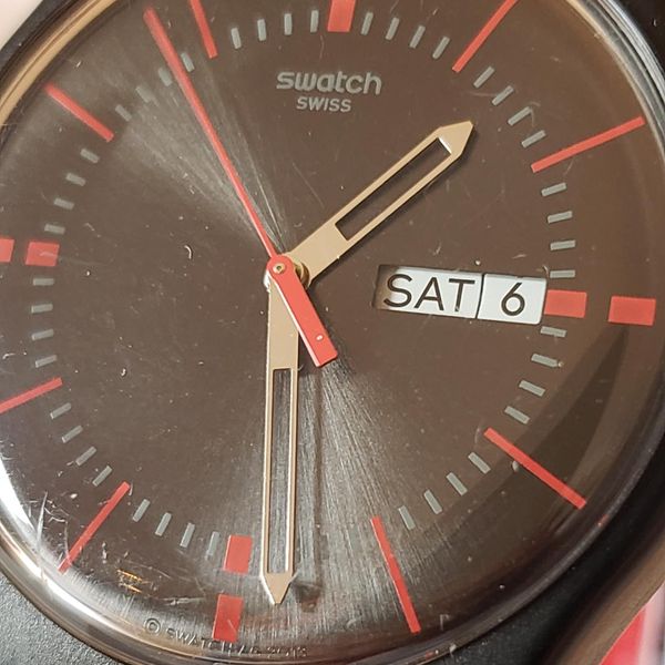 [WTS][REDUCED] Swatch Bling Black and Red | WatchCharts Marketplace