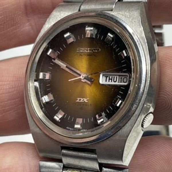 Vintage SEIKO DX 6106-7619 Automatic Men's watch brown dial Day Date 1970’s 37mm | WatchCharts ...