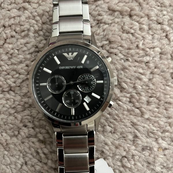 Emporio Armani Watch AR2434 Chronograph Renato, 5 ATM - NEW ...