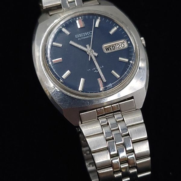 Vintage Seiko 7006-8059 Day/Date RARE Blue Dial 36mm Mens Automatic ...