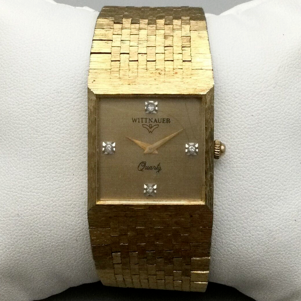 Vintage Wittnauer Watch Women 25mm Gold Tone Square Dial New Battery 8 ...