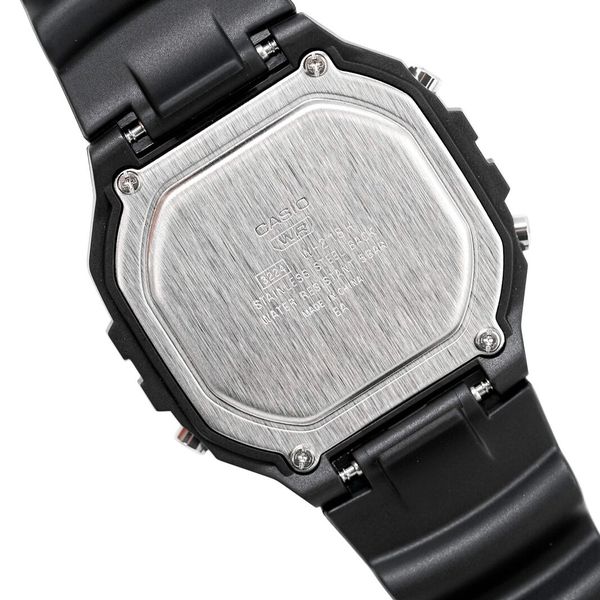 Casio Watch Chronograph Digital Black W-218H-1AVDF | WatchCharts Marketplace