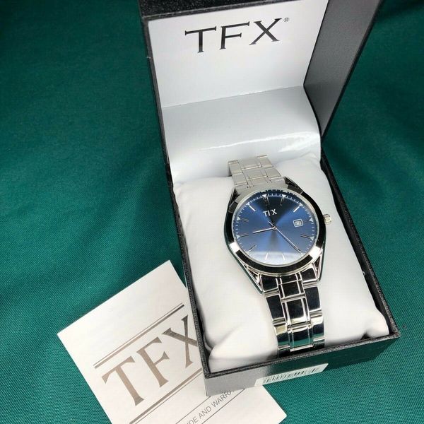 TFX Bulova Men's Wristwatch Corporate Blue Dial 36B107 silver round ...