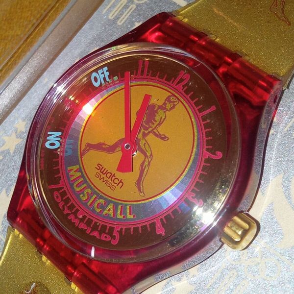 SWATCH MUSICALL SPECIAL OLYMPIC 1996 DOLICHOS SLZ102 by PHILIP GLASS ...