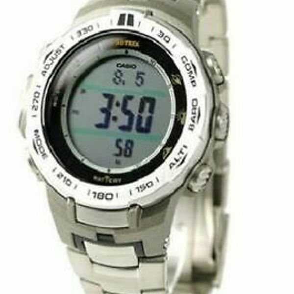 CASIO PROTREK Slime Line PRW-3100T-7JF Titanium Band Men's Watch New in ...