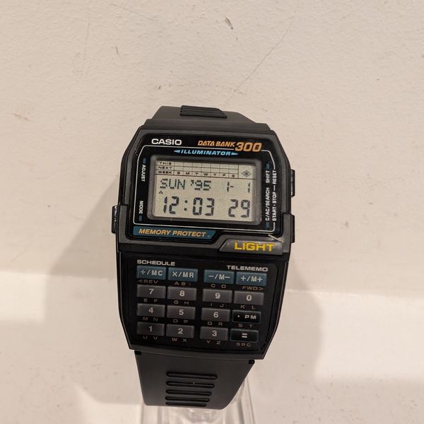 Casio DBC-310 Databank 300 Module 1478 Vintage Digital Calculator Watch ...
