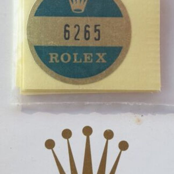A) 6265 Rolex vintage Sticker Aufkleber Etiqueta Adhesivo adesivo ...