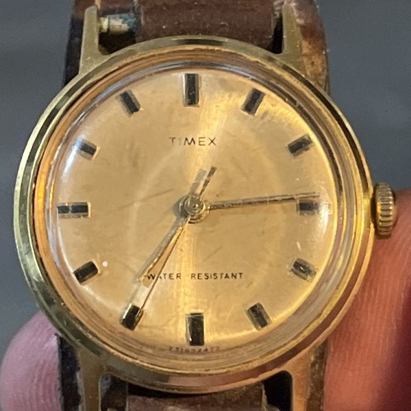 Vintage 1972 Timex Sprite Water Resistant Menâ s Watch For Parts or ...