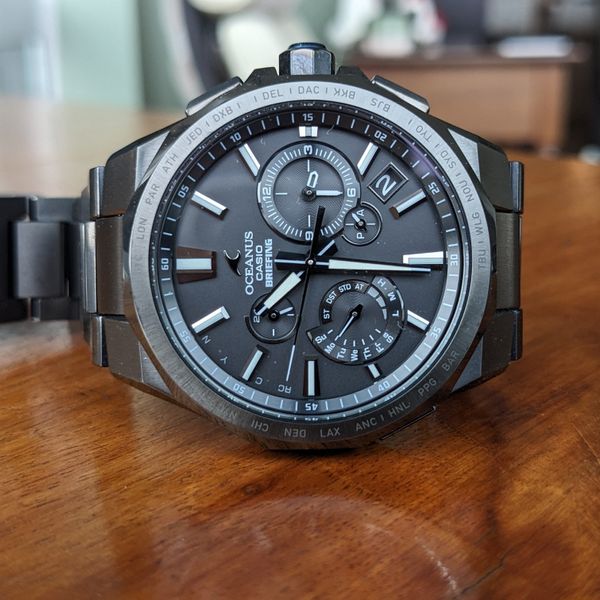 CASIO OCEANUS OCW-T6000BR-1AJR Black BRIEFING 25th Anniversary ...