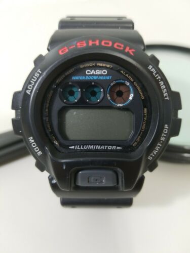 Casio 3230 G-Shock DW6900 Black Resin Illuminator Watch needs battery ...