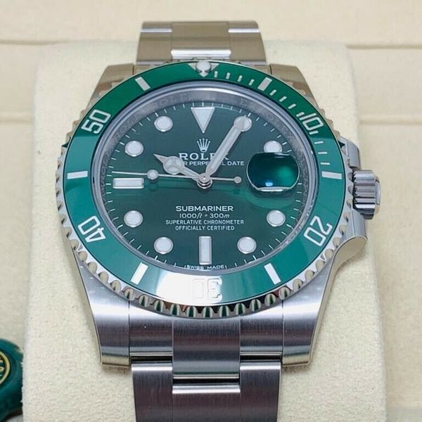 FS: Rolex 116610LV Green HULK | WatchCharts Marketplace