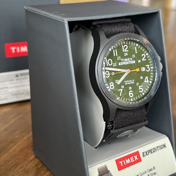 TIMEX EXPEDITION Fabric ACADIA Fast Wrap Date Men's Watch - TW4B00100 ...