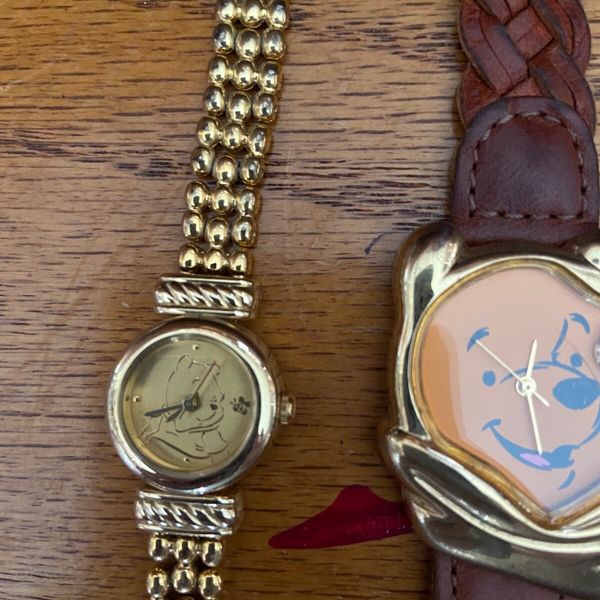 (4) WRIST WATCH LOT-DISNEY-TIMEX- JULES JURGENSEN-ESPIRT-RUBY?-NOT ...