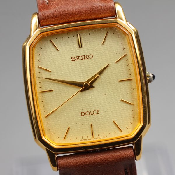 [N MINT] Seiko Dolce 8J41-5000 SGP30 Gold Quartz Men's Vintage Watch From JAPAN | WatchCharts ...
