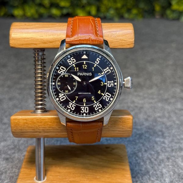 Parnis Mechanical Men's Watch Manual Winding Men's Watch Pilot Retro ...