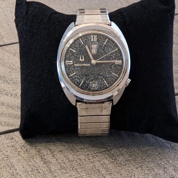 Vintage Bulova Accutron Watch 2182 Movement Speidel Band NonWorking ...