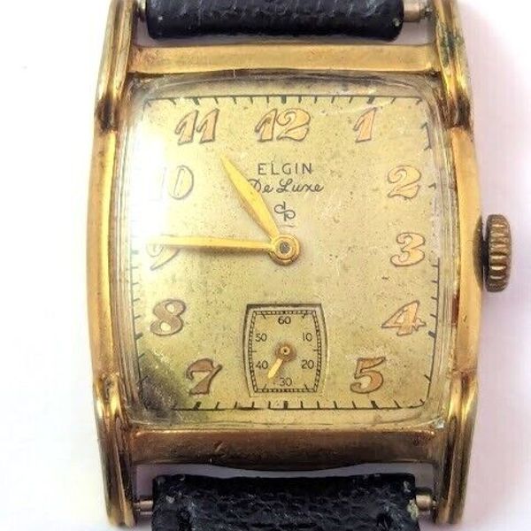 Vintage Elgin DeLuxe Men's Wrist Watch, Vintage Watches | WatchCharts ...