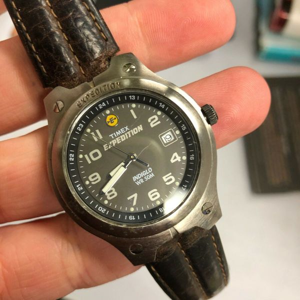 Timex Expedition Wristwatch Indiglo CR 2016 Cell K7 Leather Needs Battery | WatchCharts Marketplace
