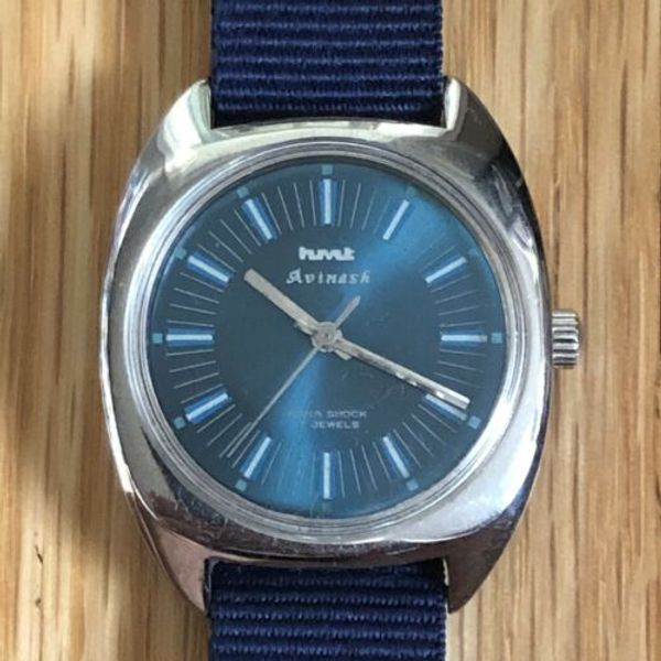 Vintage mens HMT Avinash para shock 17 jewels watch,SS case screwdown ...