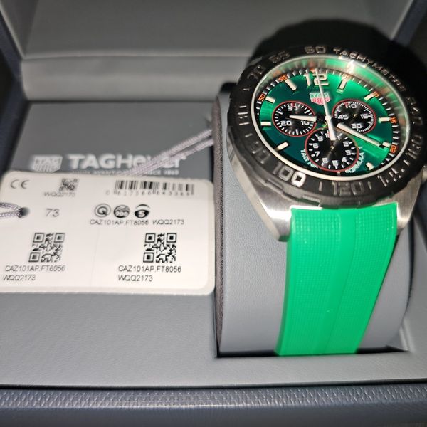 TAG Heuer Formula 1 Quartz Chronograph Watch CAZ101AP.FT8056 Green Dial ...