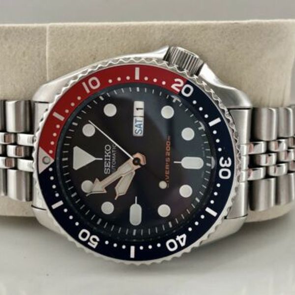 SEIKO SKX009K2 "PEPSI" AUTOMATIC DIVERS BRACELET WATCH SKX With NATO ...