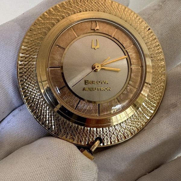 Vintage Bulova Accutron Gold Pendant Watch With 214 Movement ...