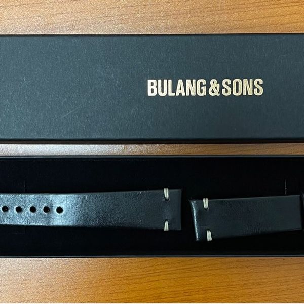 Bulang & Sons, Black, Leather Watch Strap | WatchCharts Marketplace
