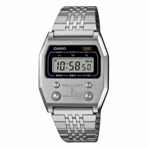 "Casio A1100 Digital Stainless Steel Retro Watch - Rare Vintage Style ...