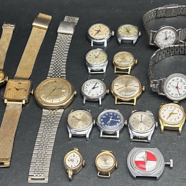 Lot Of 48 Timex Wind Up Watches Not Working As Is | WatchCharts Marketplace
