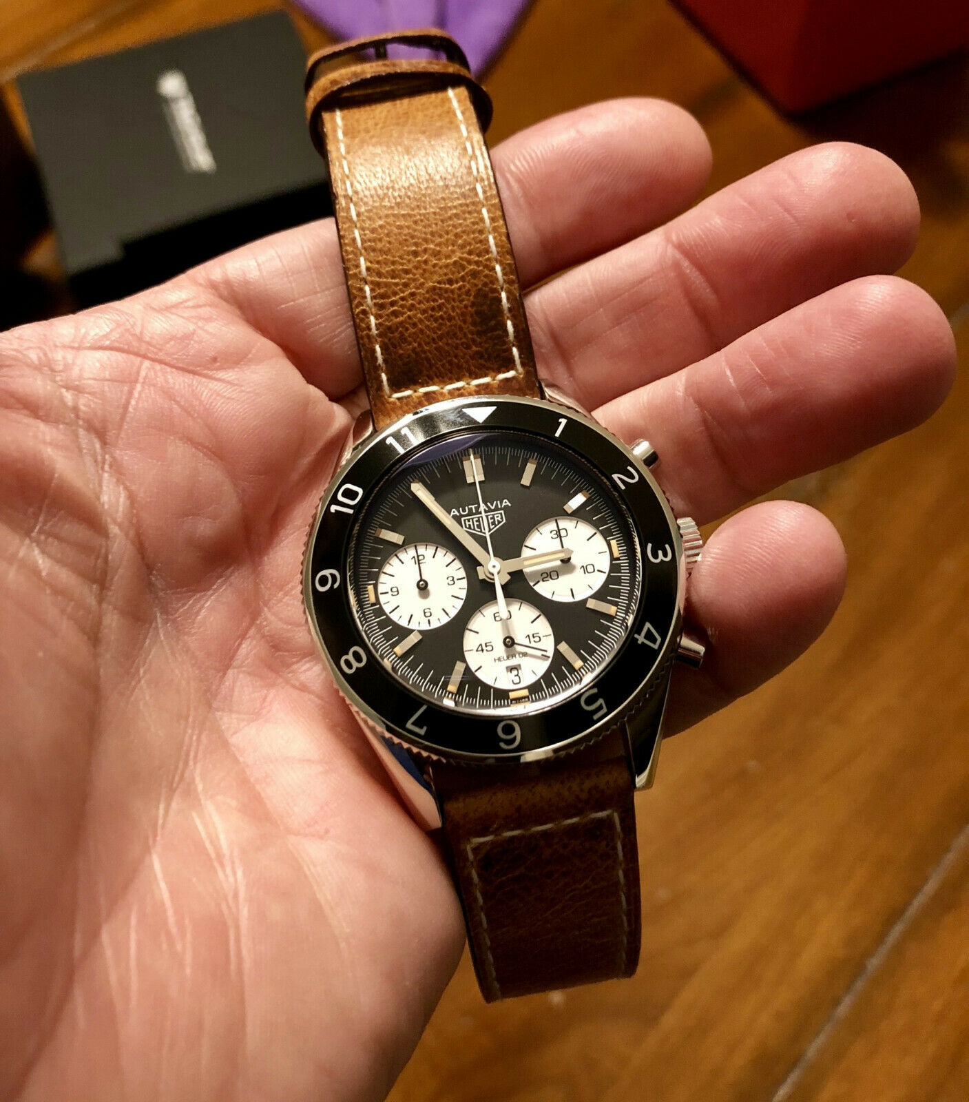 TAG Heuer Autavia Heritage Calibre Heuer 02 Automatic Chronograph 42mm ...