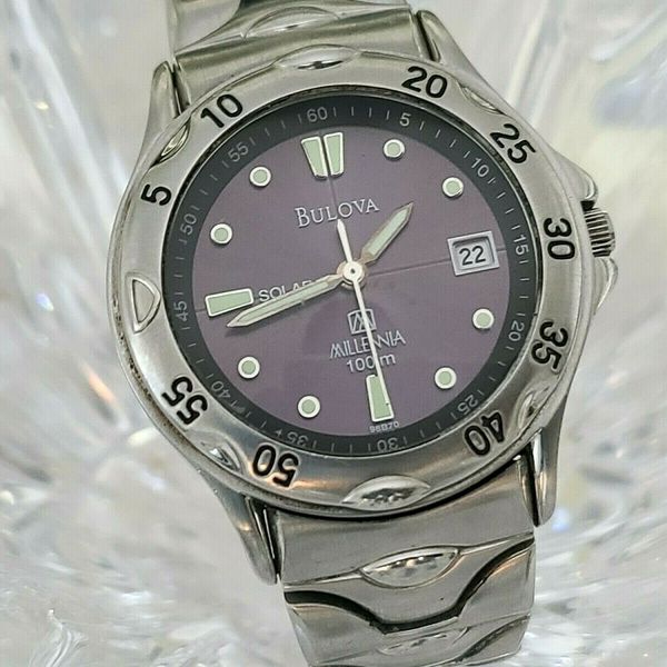 BULOVA Millennia Solar mens Blue -Dial divers watch 96B70 | WatchCharts ...