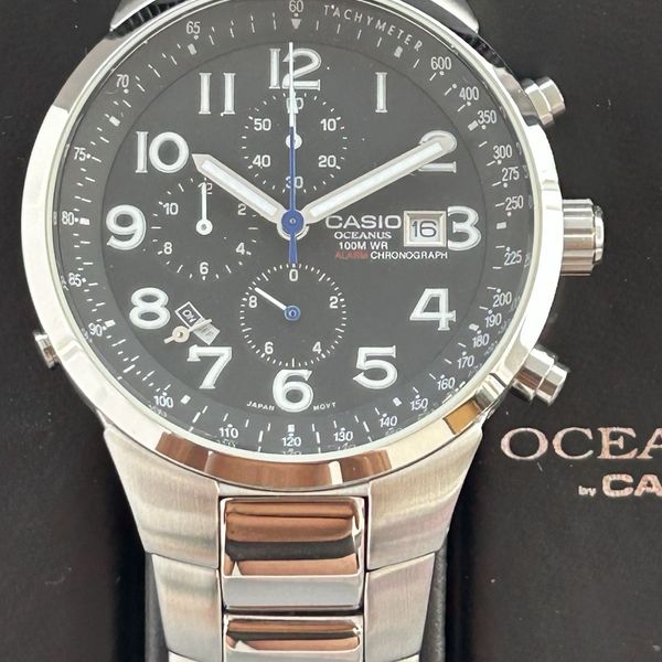 Casio Oceanus Chronograph-Alarm Watch - Vintage - New! | WatchCharts ...