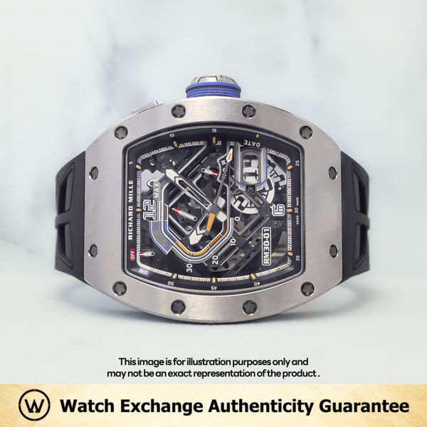 LNIB May 2024 Richard Mille RM030 Strap RM30-01 RM Skeletonized Dial ...