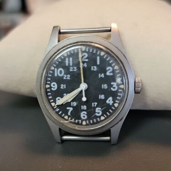 RARE 1983 Hamilton GG-W-113 US Military Issued Aviators Watch, 17 ...