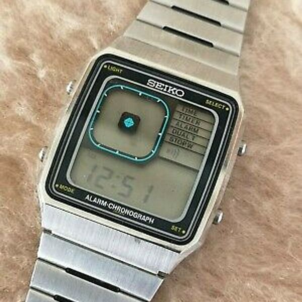 SEIKO G757-4020 James Bond "Octopussy" Multifunction Mens Watch NOS ...
