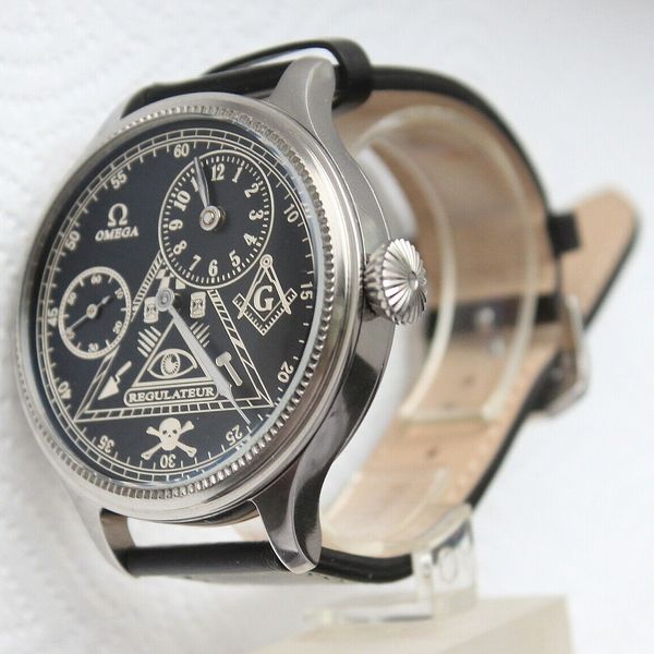 Marriage Man's Swiss Omega Movement Regulateur Wristwatch Masonic ...