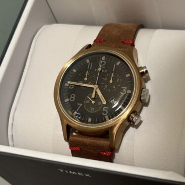 Mens Timex MK1 Chronograph Bronze - brand new | WatchCharts Marketplace