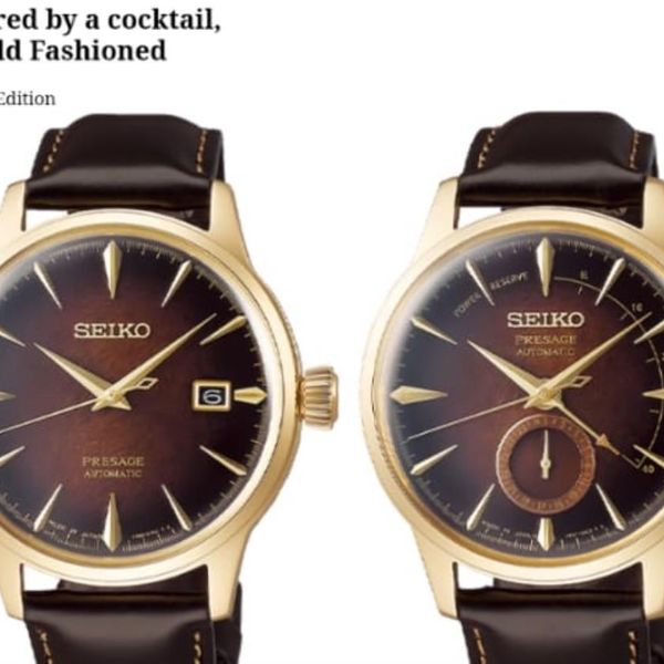 [WTS] Rare Seiko Presage Cocktail Automatic ‘Old Fashioned’ | Ref ...