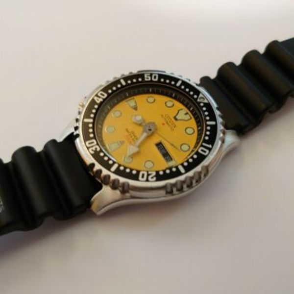 Citizen Promaster NY0040-25Y Diver Men's Watch - Yellow Dial Very Rare ...