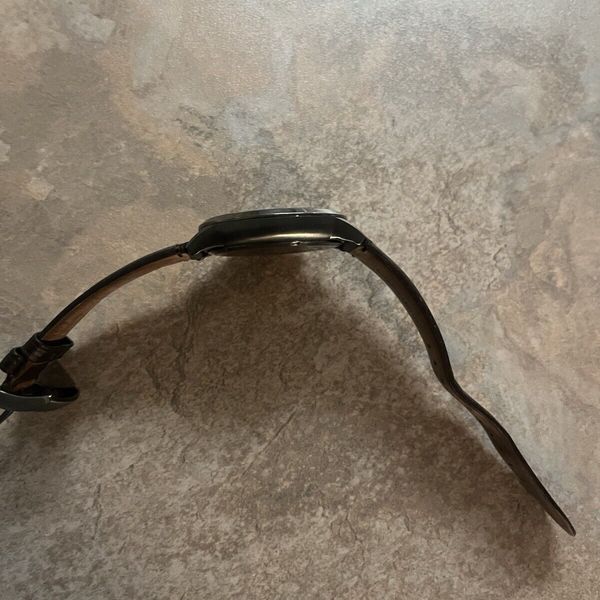 Emporio Armani AR2462 Sportivo Grey, Black and Brown Leather Mens ...