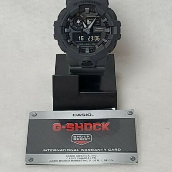 Casio G Shock Grey Analog Digital Mens Watch Module 5522 GA-700UC ...