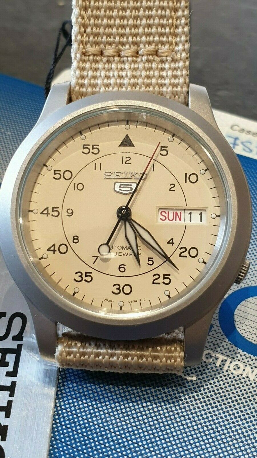 Seiko 5 SNK803K2 Automatic Analogue 37mm Watch for Men SNK803 Desert ...