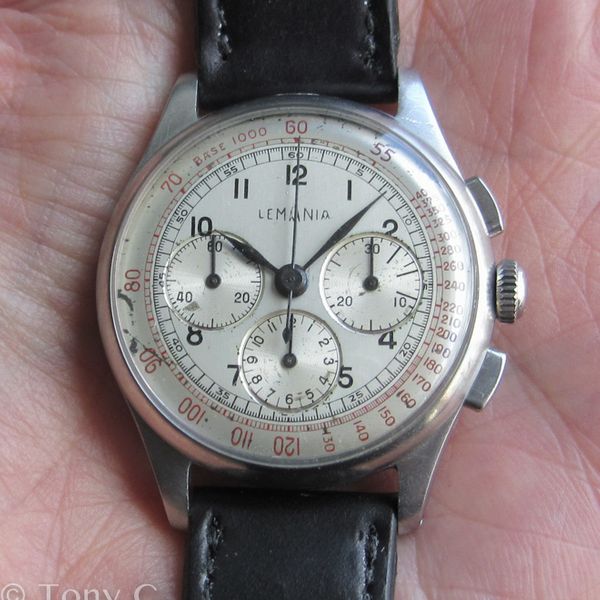 SOLD Sweet and Genuine Vintage LEMANIA Chronograph – Three Register cal ...