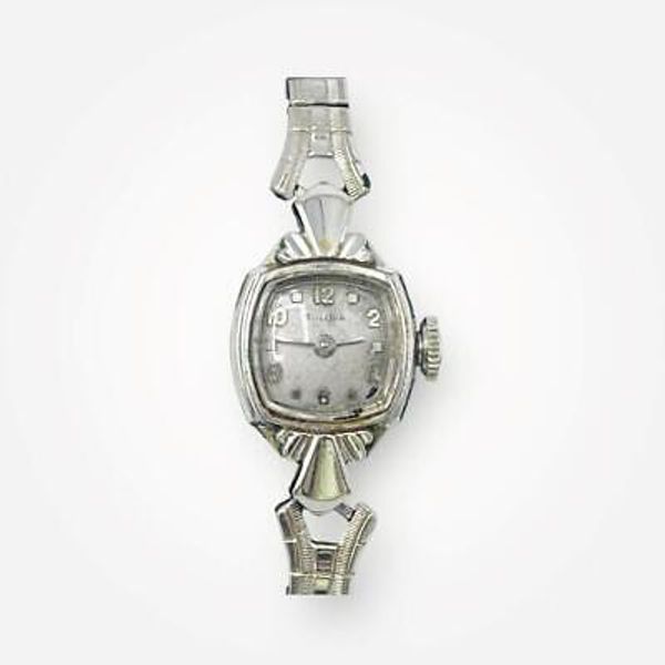 Bulova Mechanical Winder Ladies Wrist Watch 10KRGP | WatchCharts ...